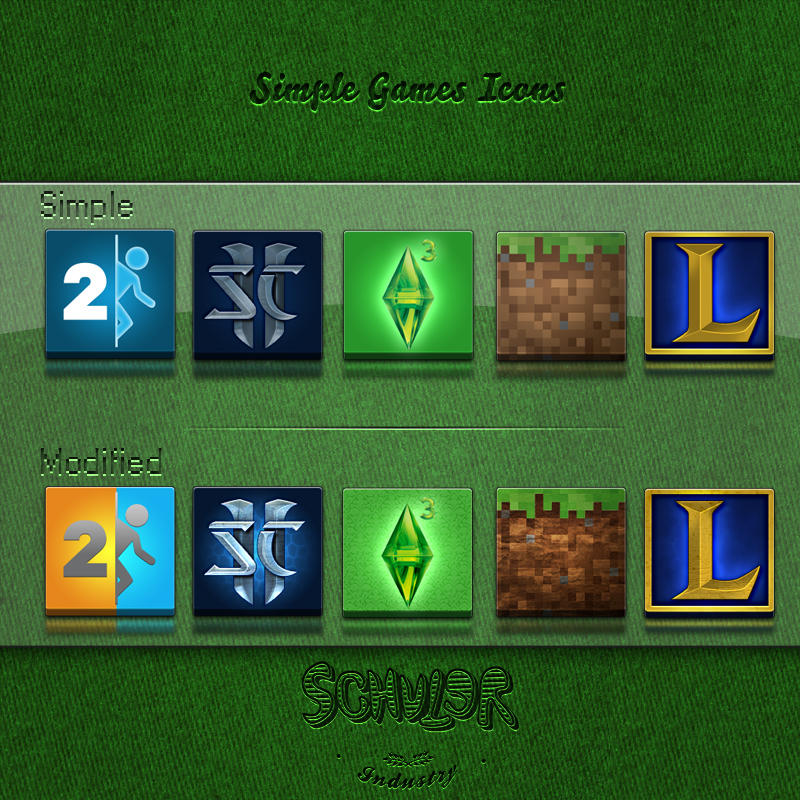5 Simple Games Icons +5 Bonus by Schulerr on DeviantArt
