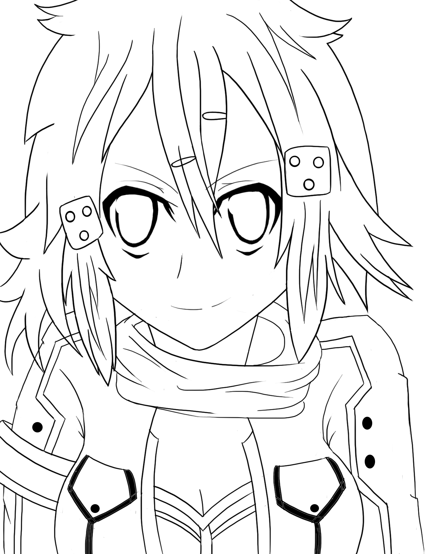 Sinon outline by thatartnerd on DeviantArt