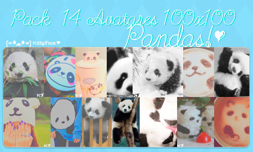 Pack 14 Avatares Pandas by KariiTohKiss on DeviantArt