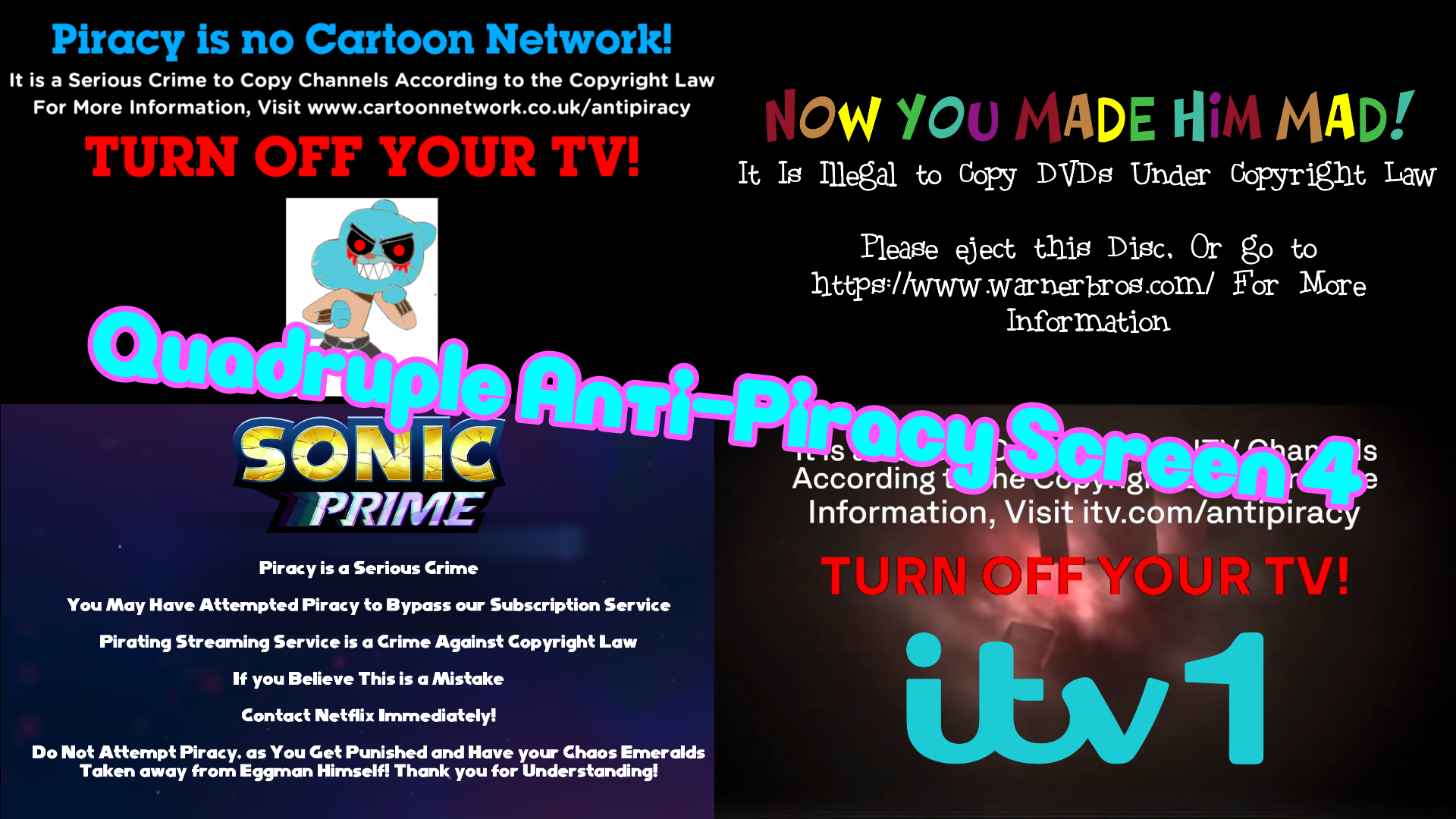 Quadruple Anti Piracy Screen 4 by timymluigi on DeviantArt