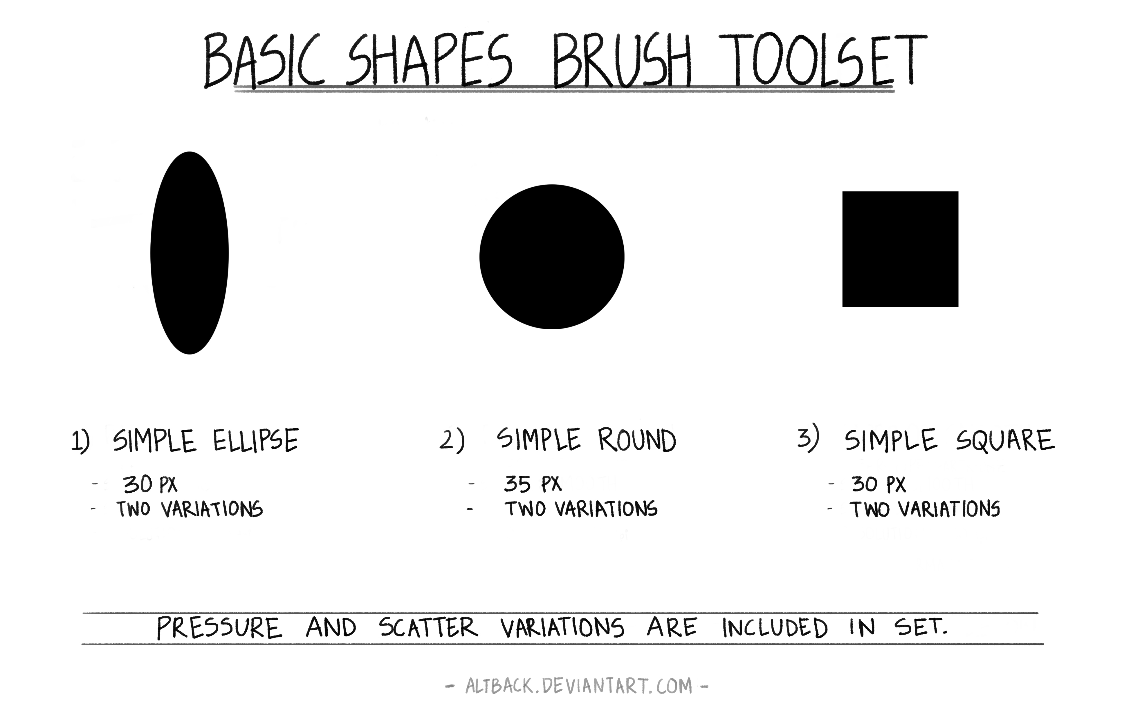 Basic Shapes Brushes Toolset Ver 1.0 by altback on DeviantArt