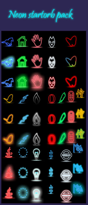 Neon Start orb pack by charush on DeviantArt
