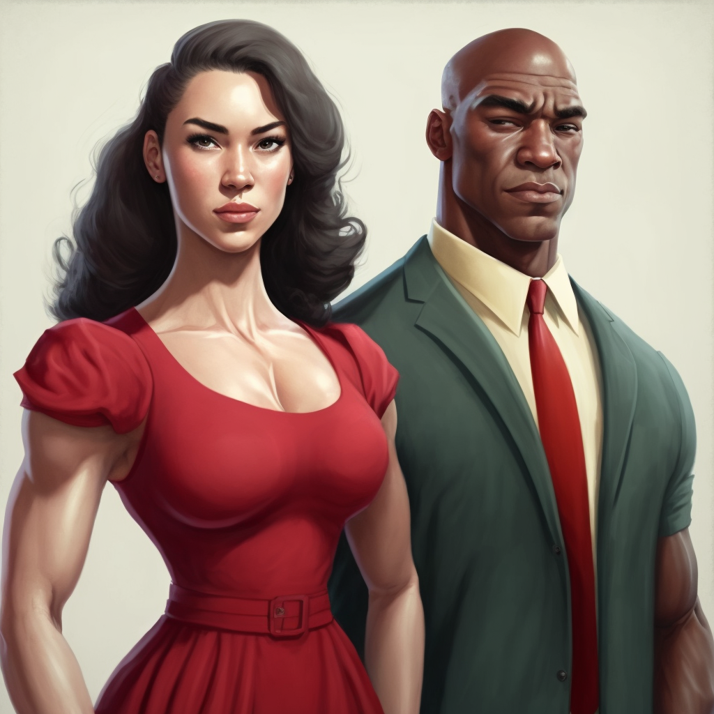 AI Woman in red dress by niriko1 on DeviantArt