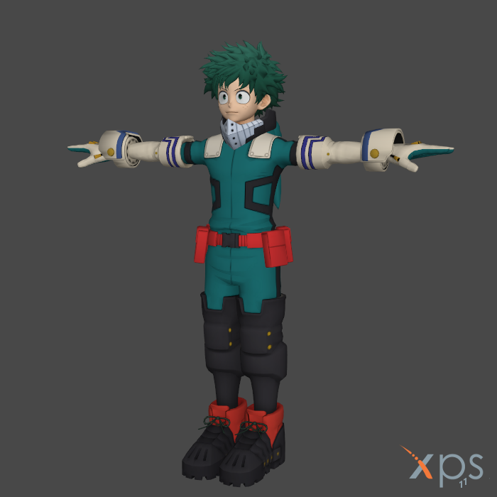 MHA UR - Deku 'Gamma' (Air Force gloves) XPS DL by MHA-DEAF on DeviantArt