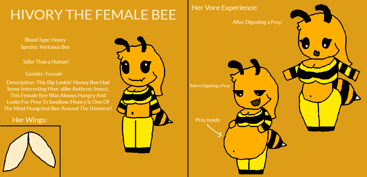 Hivory The Female Bee by Phibkister on DeviantArt