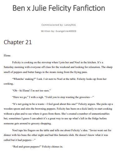 Writing Commission: Ben x Julie CH 21 by writeddreams2reality on DeviantArt
