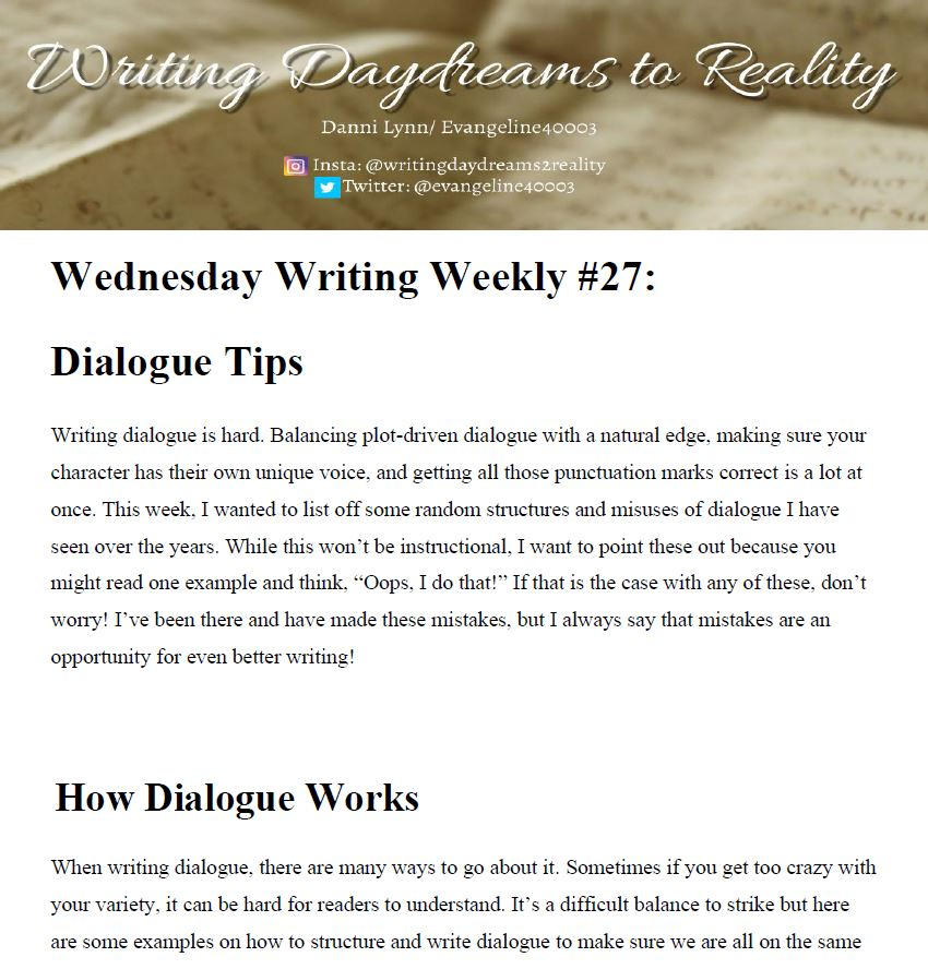 WWW 27--Dialogue Tips by writeddreams2reality on DeviantArt