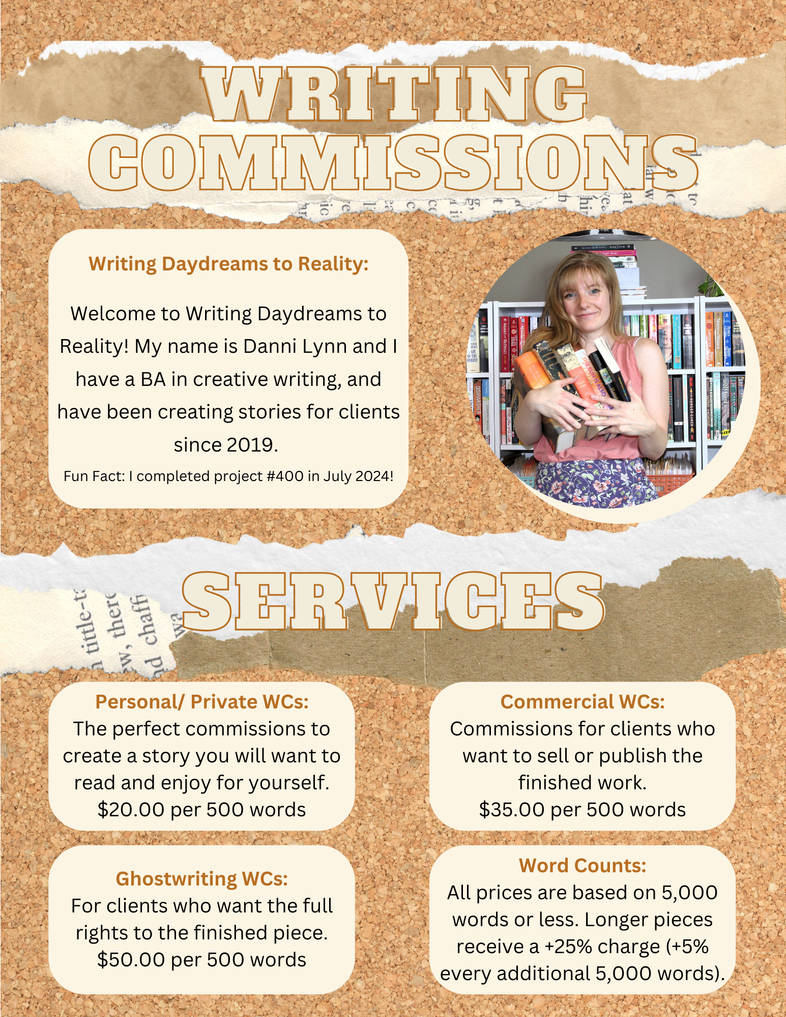 Writing Commissions Info (PDF Graphic) by writeddreams2reality on ...