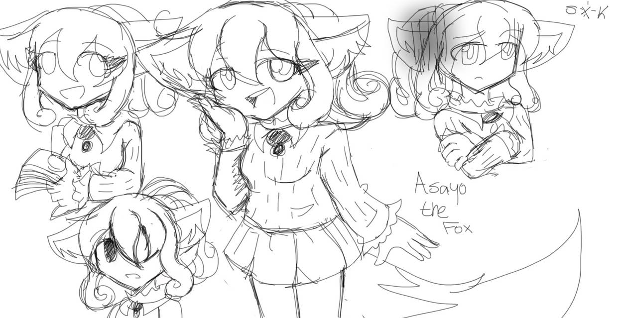Asayo sketches by SweetKooky on DeviantArt