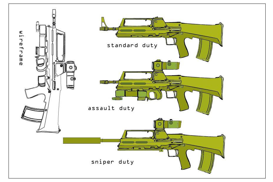 assault rifle designs by Loki-god-of-malice on DeviantArt