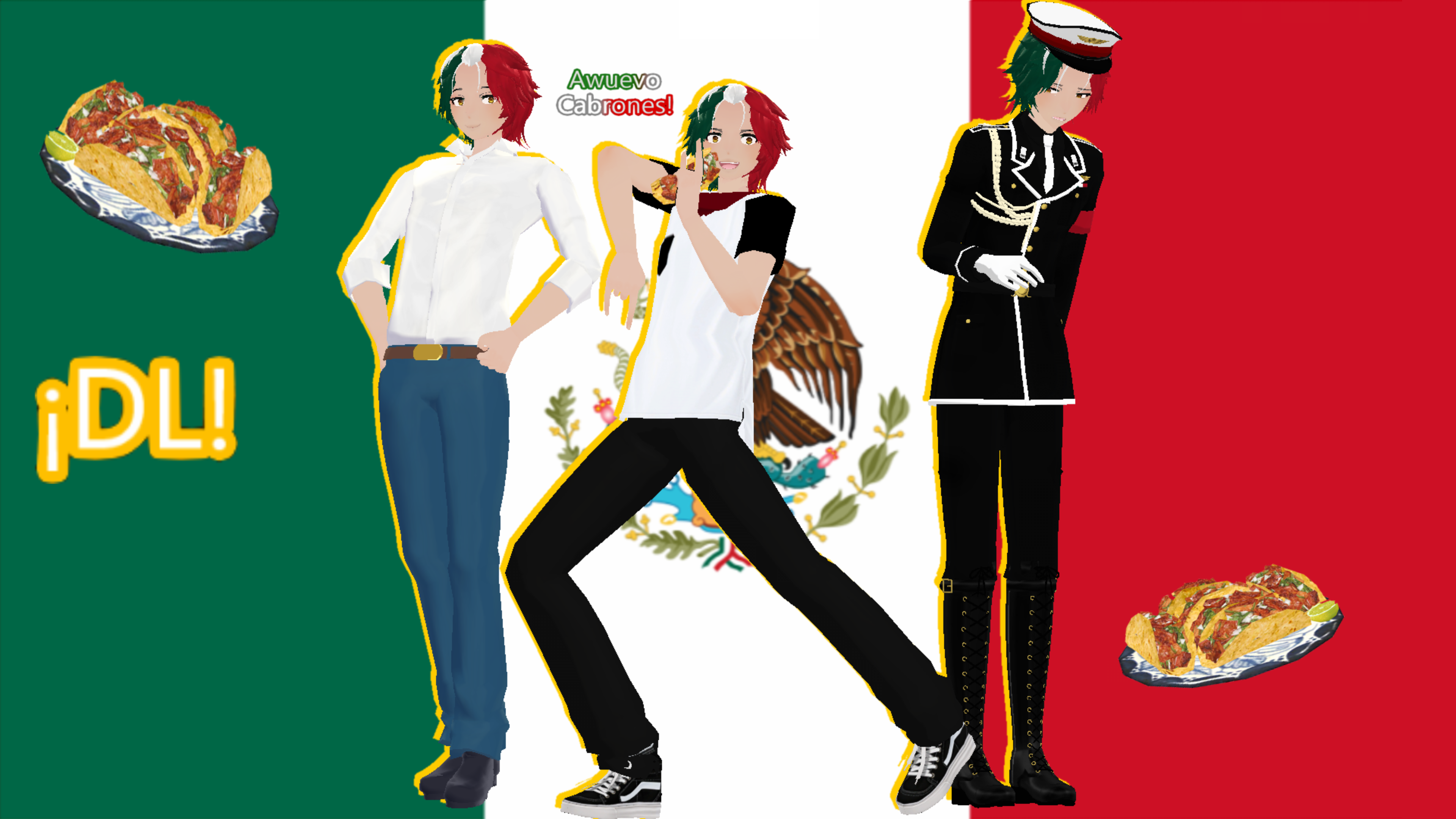 MMD Countryhumans - TDA Mexico DL!!Give me credits by Luan-Animations ...