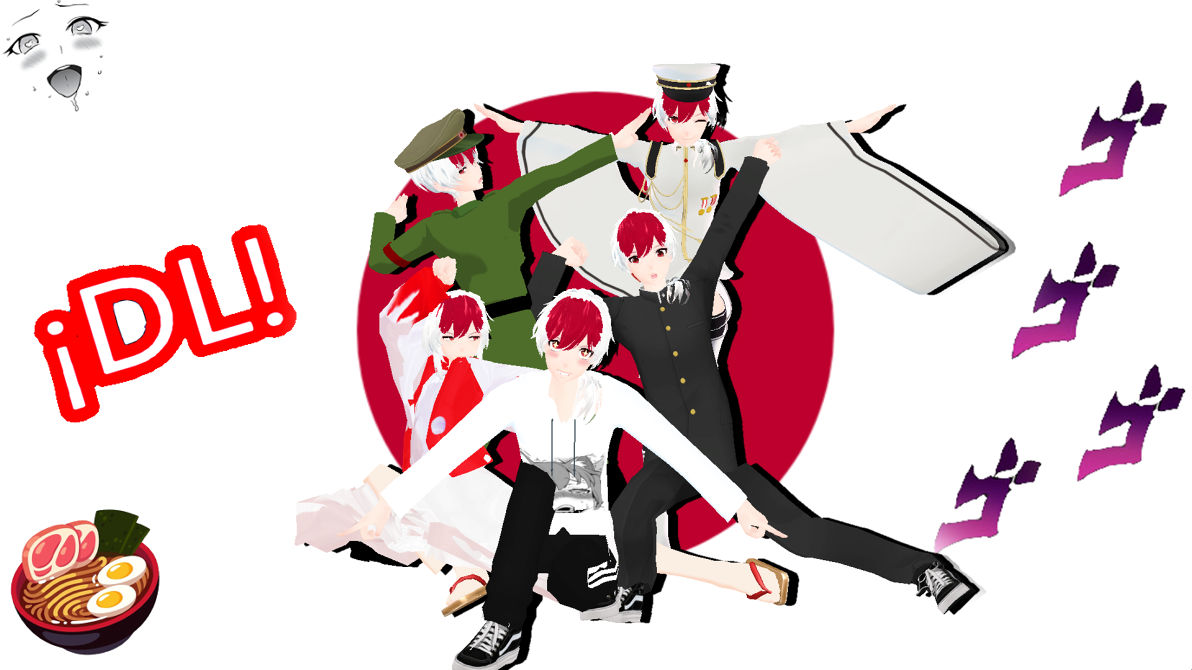 MMD Countryhumans -TDA Japan by Luananimations DL by Luan-Animations on ...