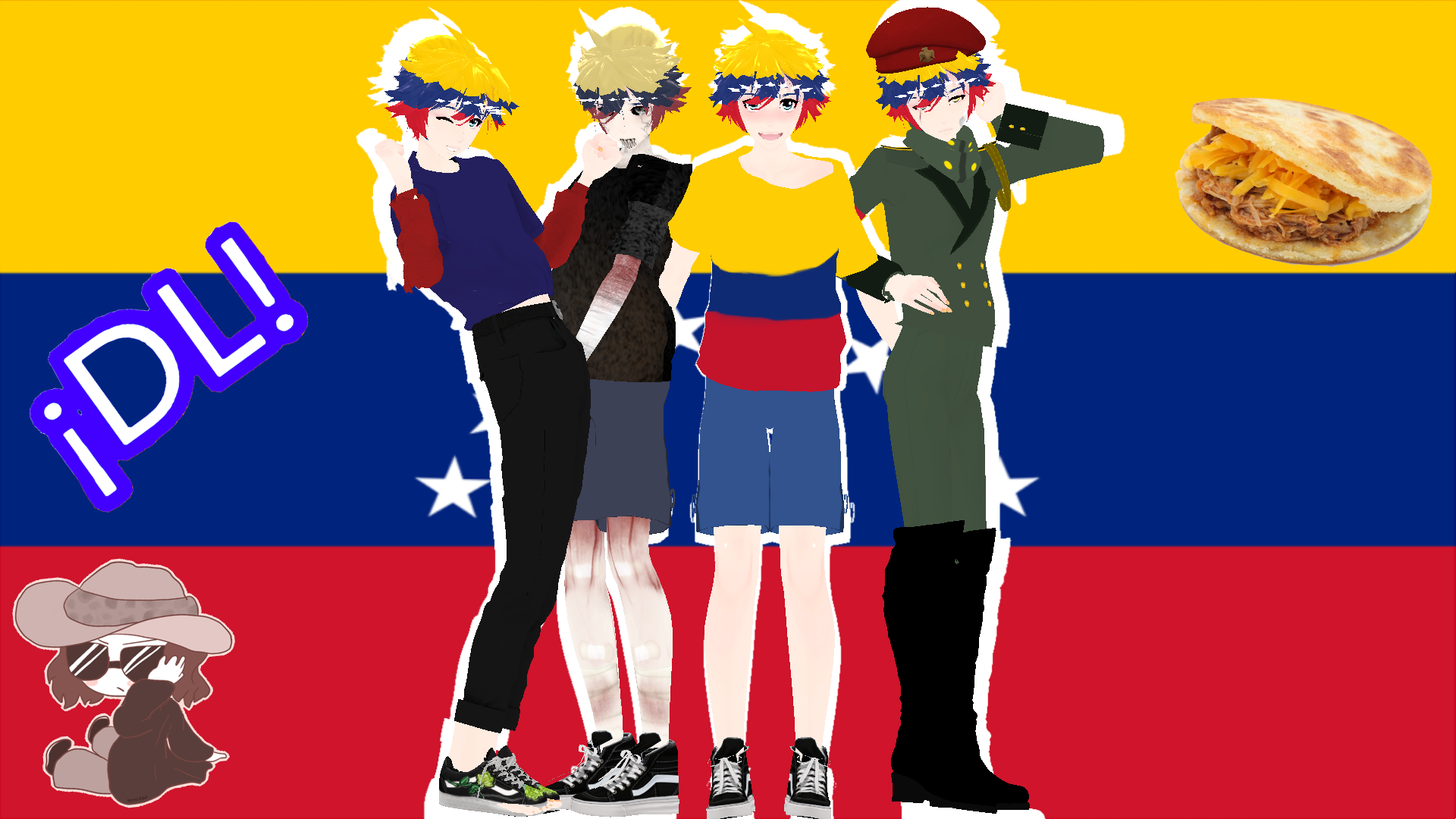 MMD Countryhumans -TDA Venezuela DL by Luan-Animations on DeviantArt