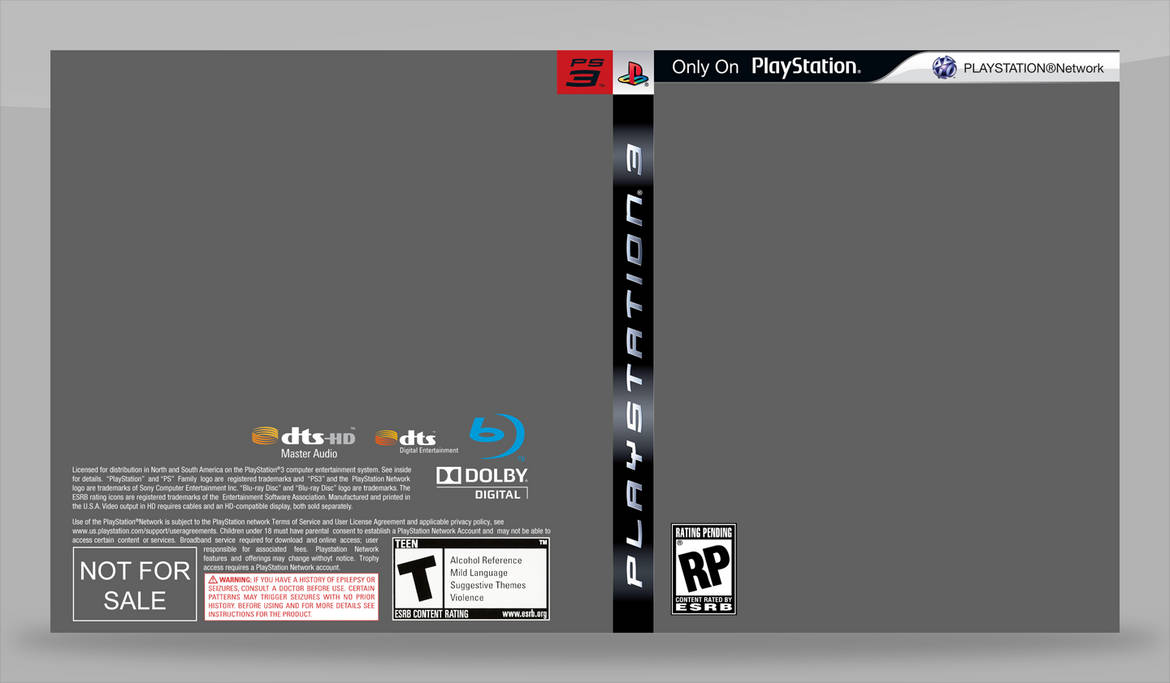 PS3 Game Cover Template OLD By Saikuro On DeviantArt