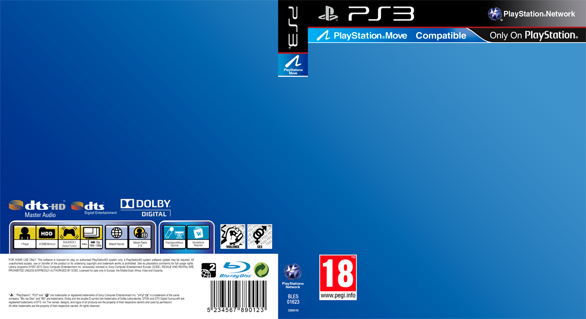 PlayStation 3 Game Cover Template By Saikuro On DeviantArt