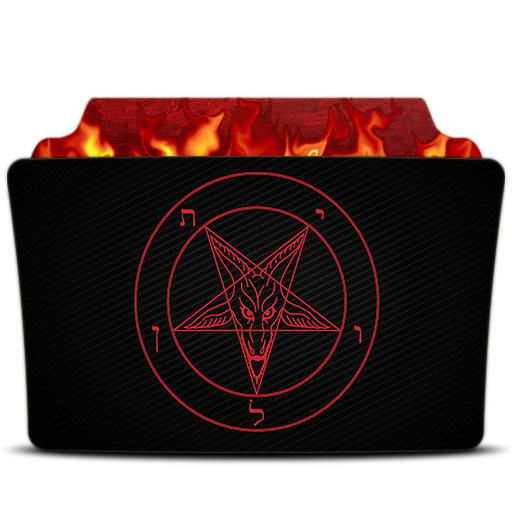 Satanic Folder png + icon by gremlin696 on DeviantArt