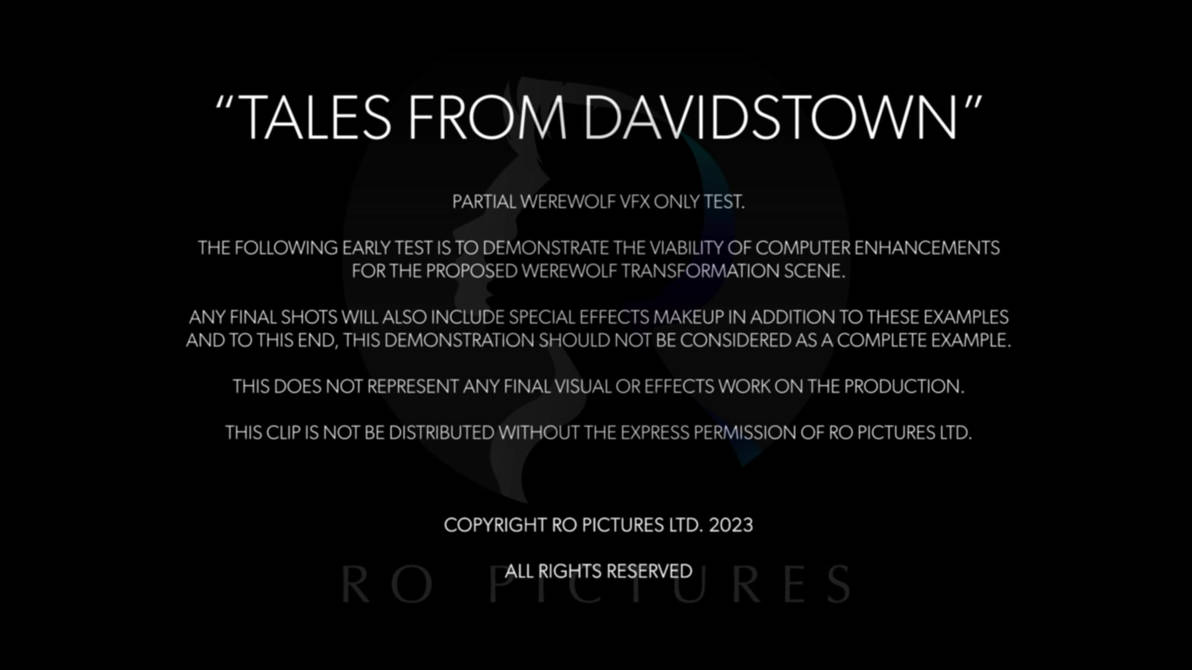 Tales from Davidstown - Early VFX Werewolf TEST by TalesFromDavidstown ...