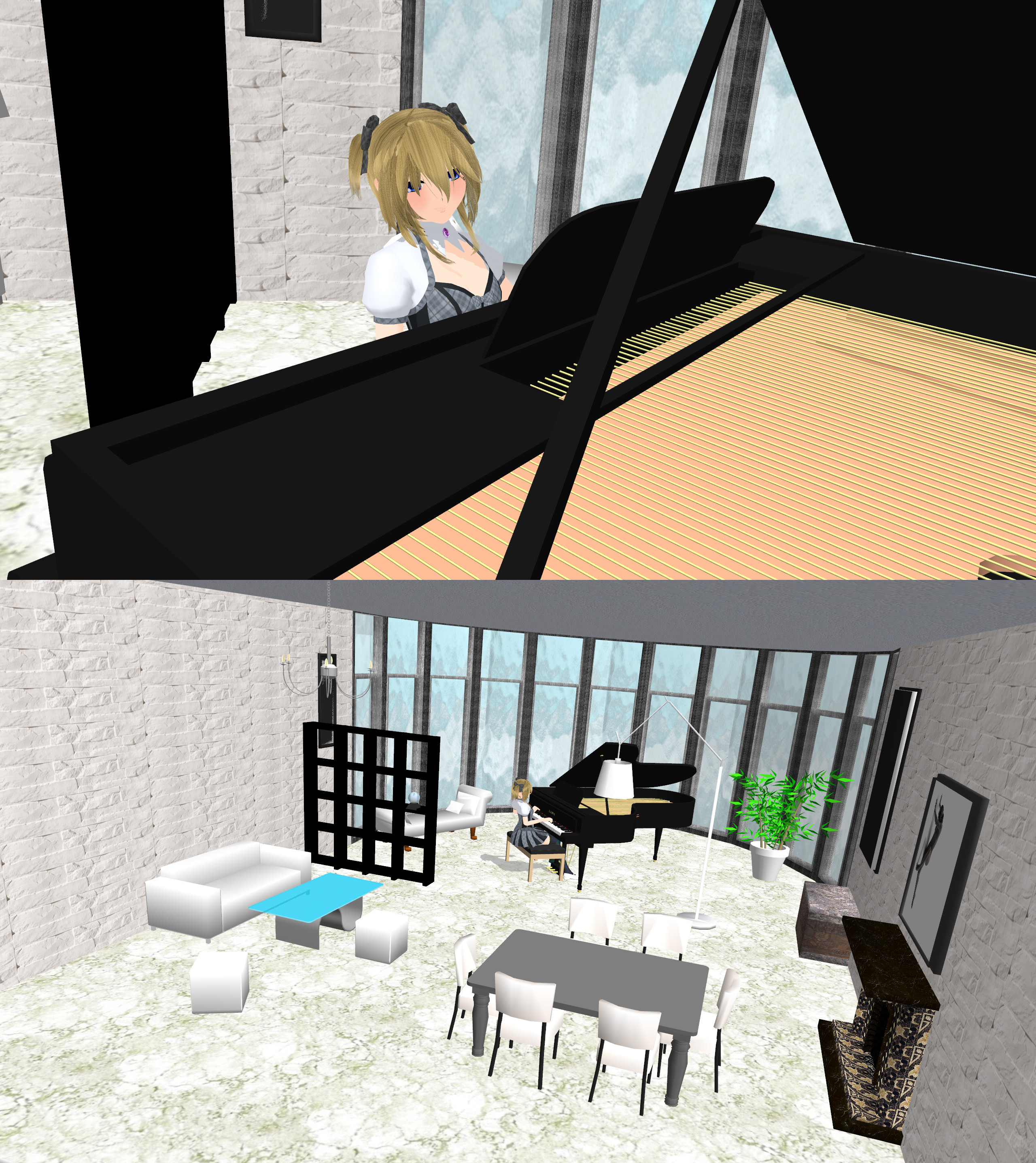 MMD lounge piano + DL by nekovampire95 on DeviantArt