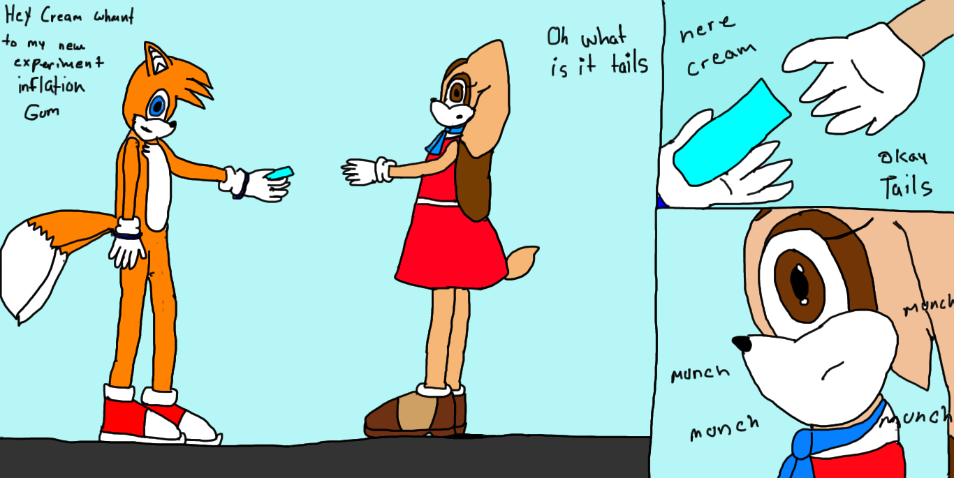 Request-Cream's Gum Inflation #1 by TruePhazonianForce on DeviantArt