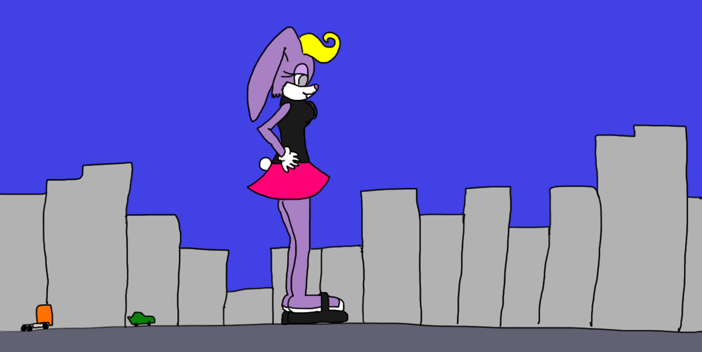 Request - Big bunny in the city by TruePhazonianForce on DeviantArt