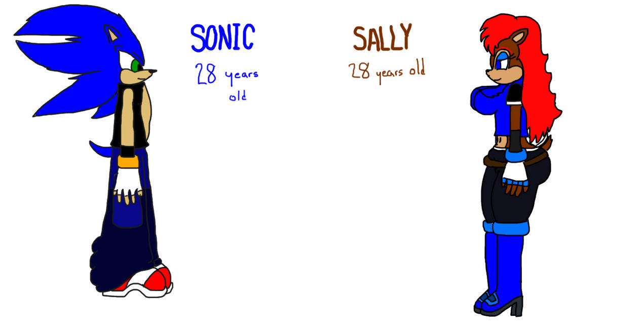 Sonic and Sally (Future) by TruePhazonianForce on DeviantArt