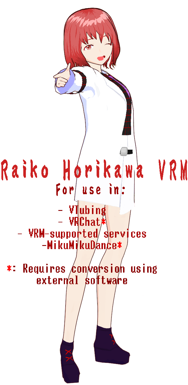 Raiko Horikawa VRM (VTubing / VRChat / MMD) by CaraPrincess2007 on ...
