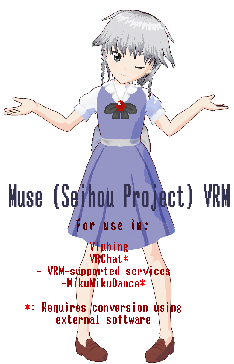 Muse (Seihou) VRM (VTubing / VRChat / MMD) by CaraPrincess2007 on ...