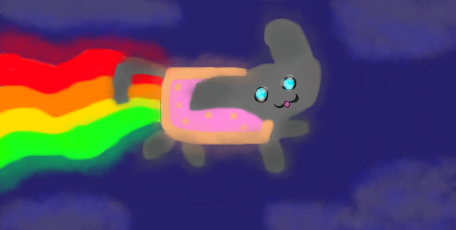 Nyan Cat In The Sky by KiraSonAmylover on DeviantArt