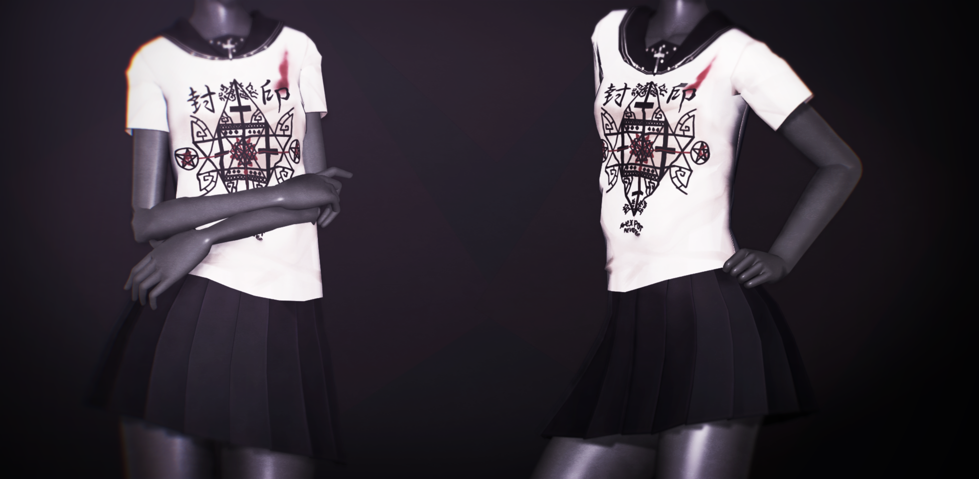 MMD School Girl Uniform by Qeuxin on DeviantArt