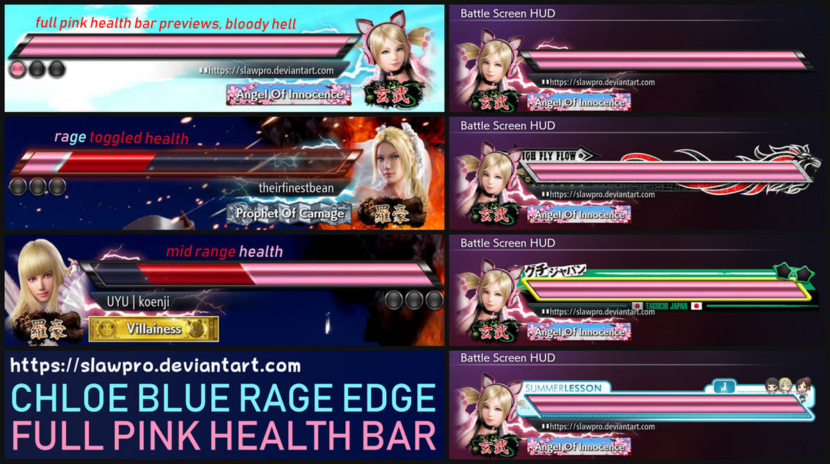 [TK7] Hud - FULL Pink Health Bar by SlawPro on DeviantArt