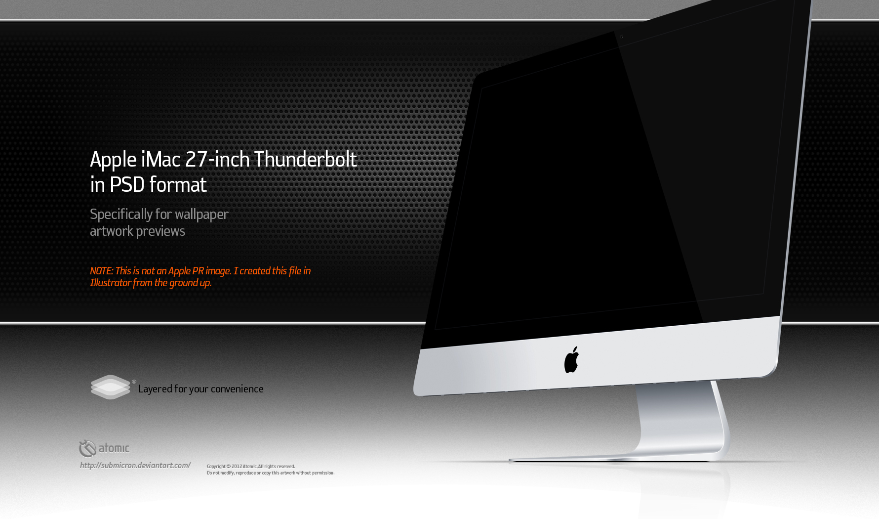 Apple iMac 27-inch Thunderbolt by submicron on DeviantArt