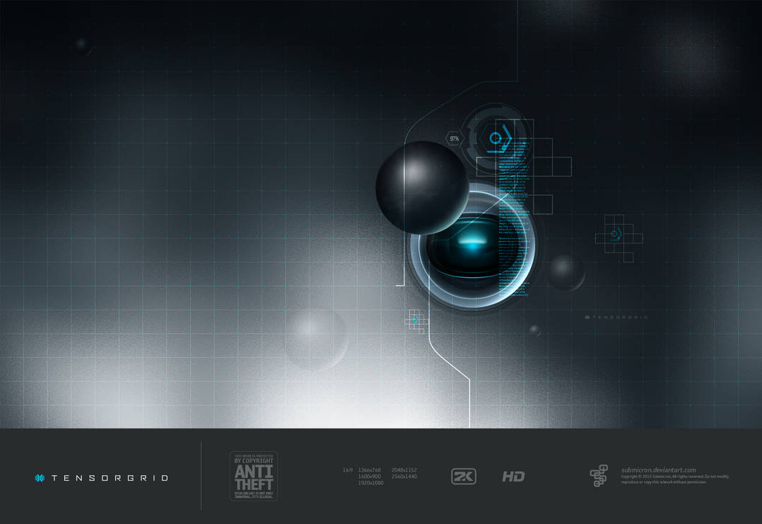 Tensor Grid Array Blue by submicron on DeviantArt