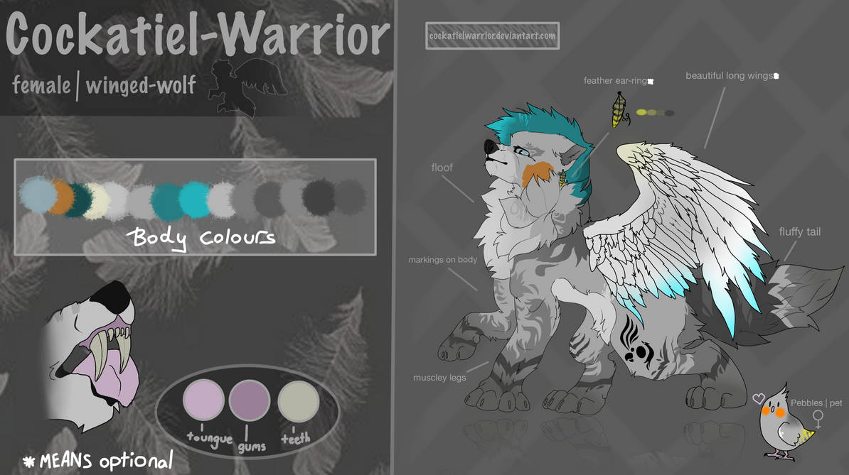 2017 | cockatielwarrior ref- MAIN OC by cockatielwarrior on DeviantArt