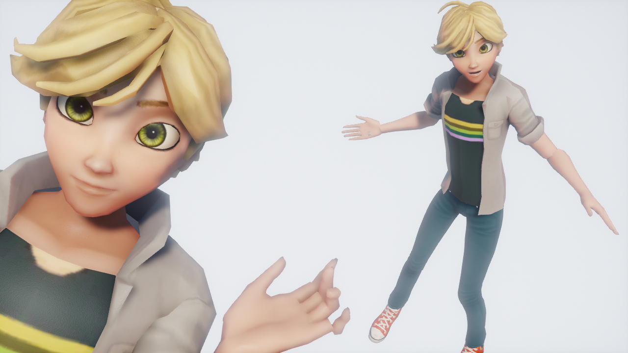 MMD Miraculous Ladybug Adrien In Progress by SachiShirakawa on DeviantArt