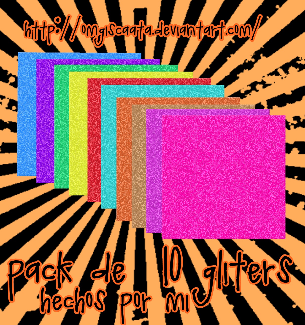 pack de 10 gliters hechos por mi :) by OMGiscaata on DeviantArt