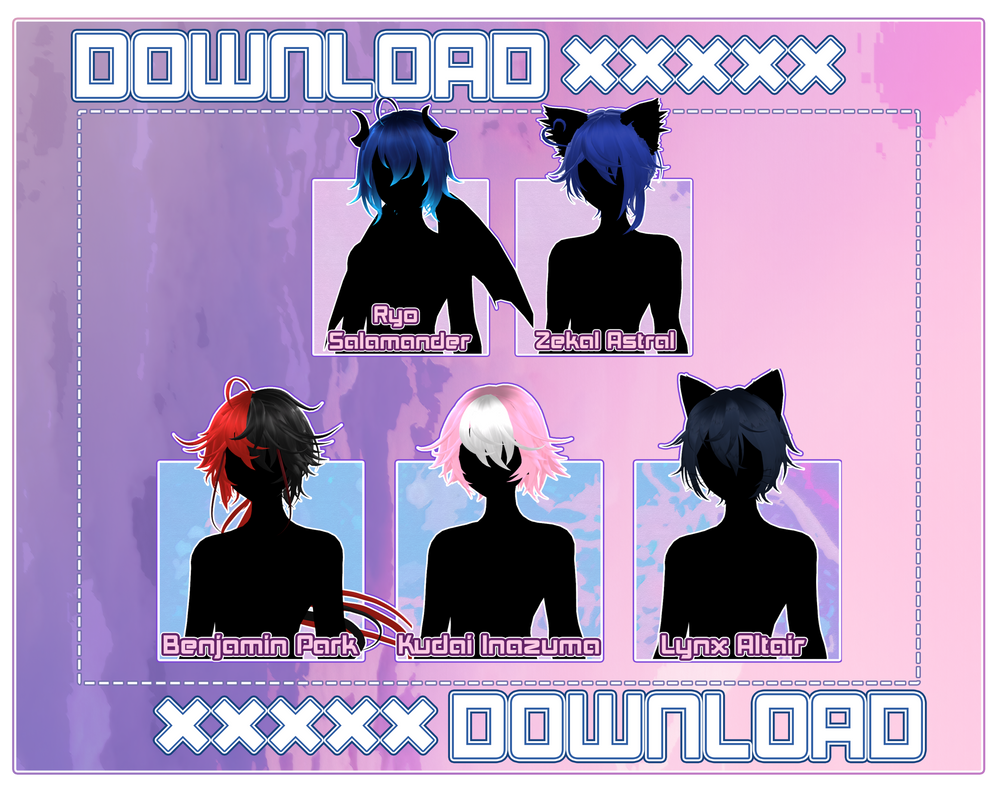 MMD // Hair Pack3# DOWNLOAD //P2U// 1.8k Watchers! by AxelCode on ...