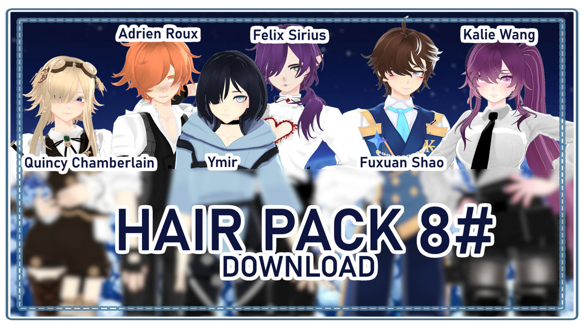 MMD // Hair Pack 8 # DOWNLOAD //P2U by AxelCode on DeviantArt