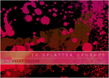 Splatter Brushes by HeartDriven on DeviantArt