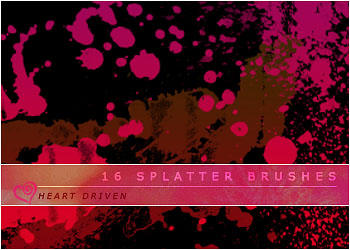 Splatter Brushes by HeartDriven on DeviantArt