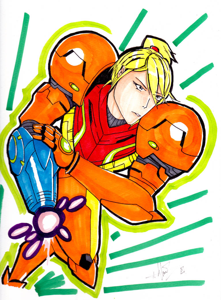 Samus Aran by Powalski on DeviantArt
