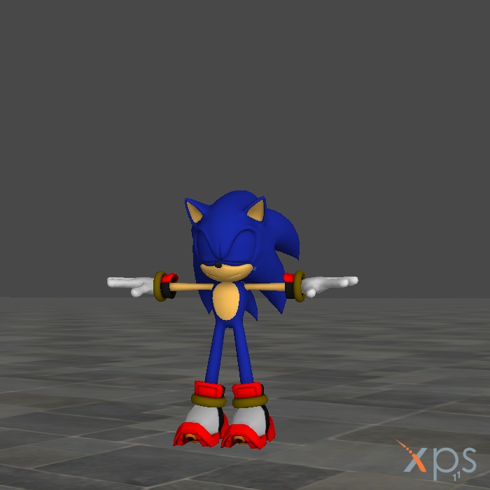 Sonic In Shadow's Outfit [XPS DL] by HybridXero99 on DeviantArt