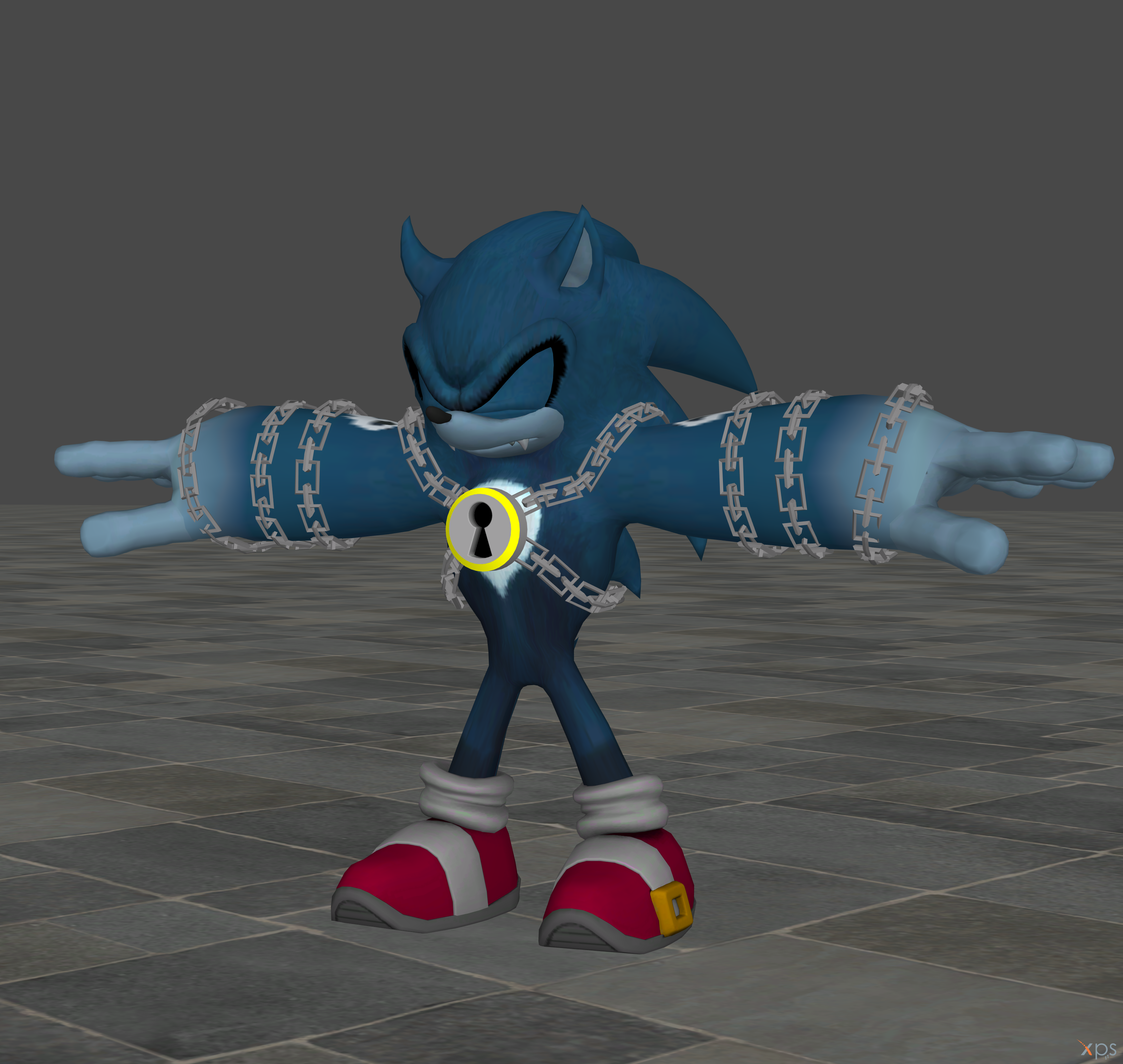 Chained Werehog XPS DL by HybridXero99 on DeviantArt