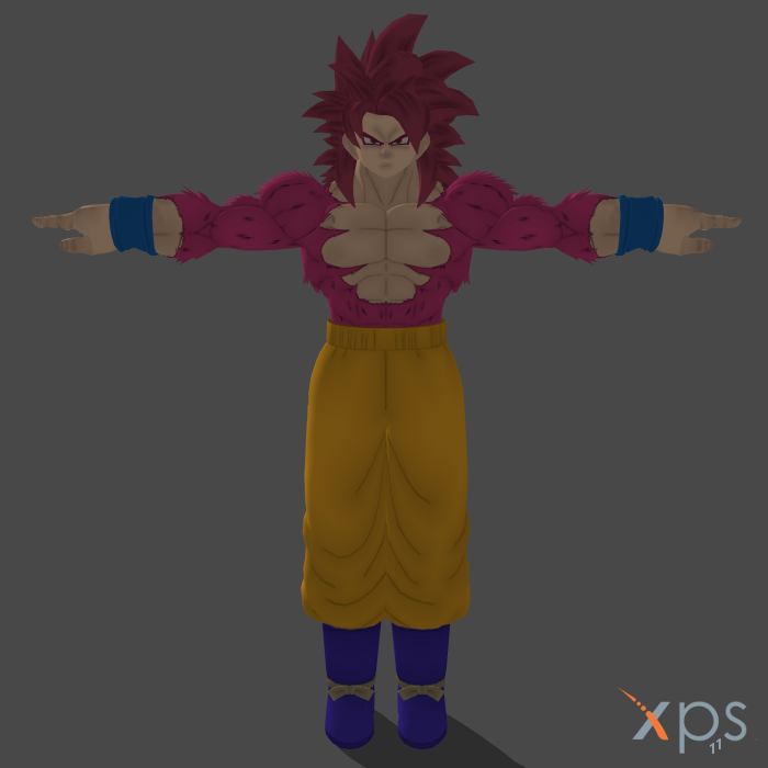 SSJ4 Goku Daima XPS DL by HybridXero99 on DeviantArt