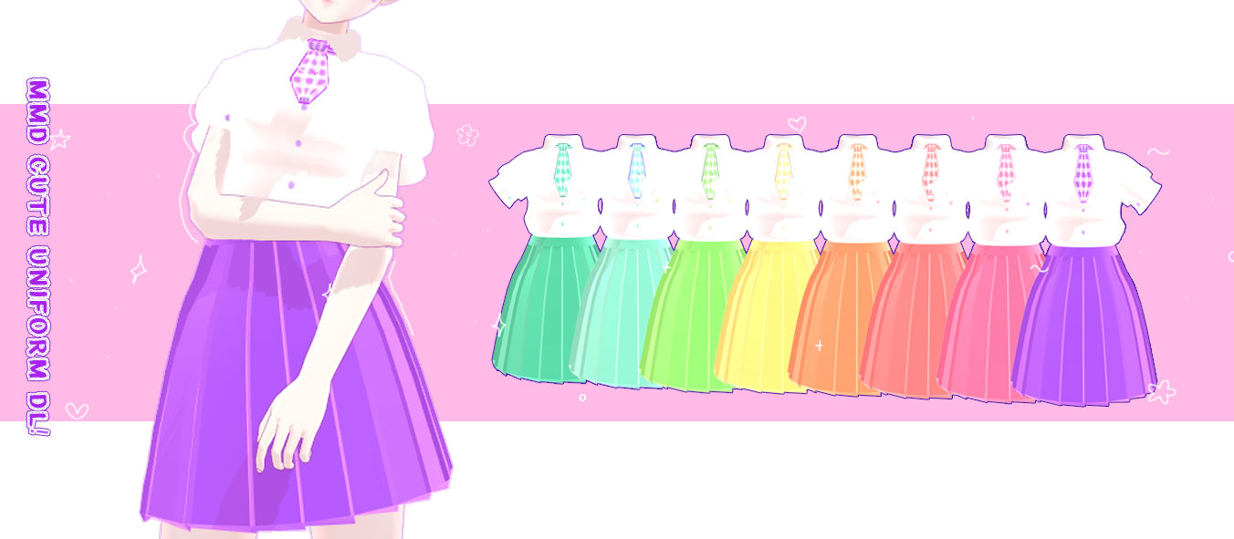 [MMD] Cute Uniform DL! by AirinClouds on DeviantArt