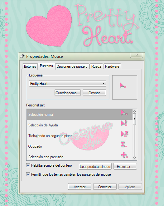 Cursor Pretty Heart. by CreatiiveStyle on DeviantArt