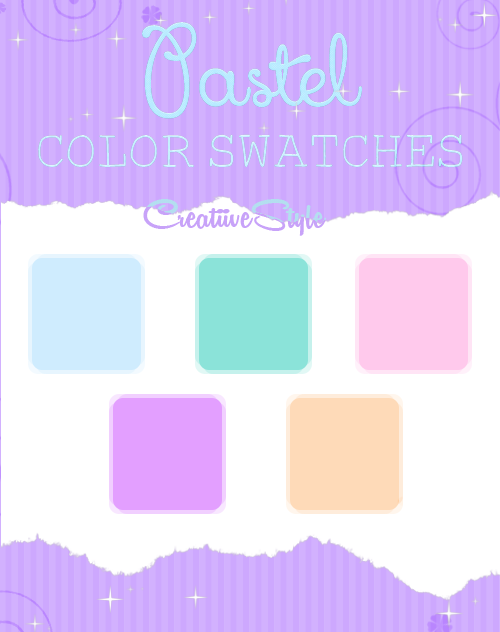 Pastel Color Swatches by CreatiiveStyle on DeviantArt