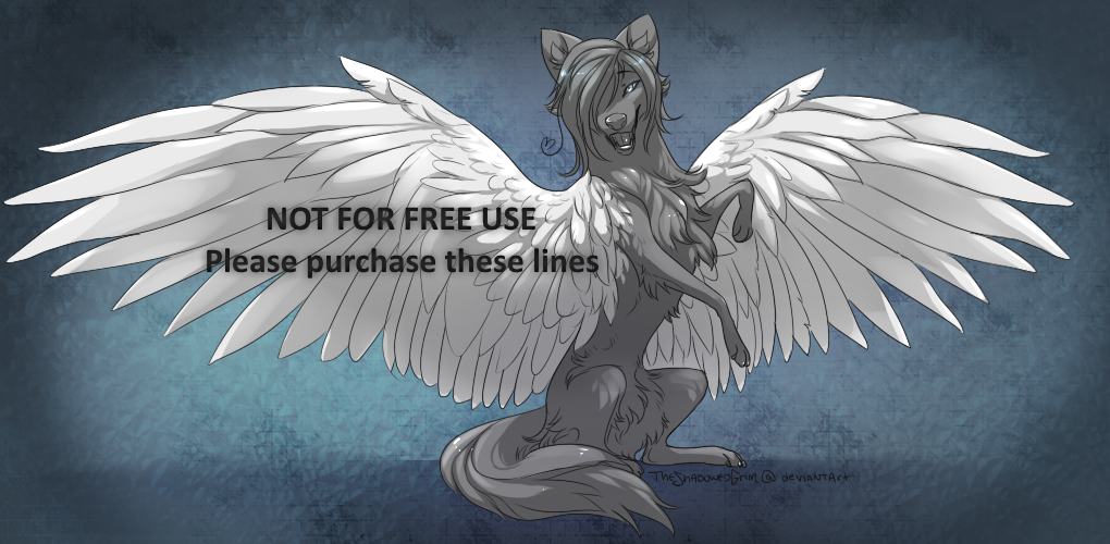 Winged Wolf Fursona