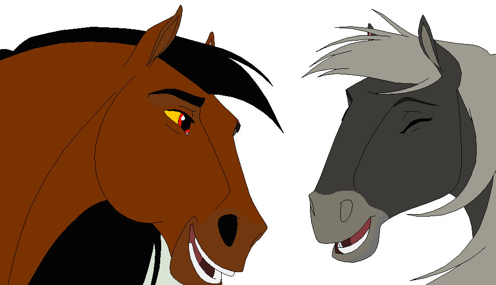 luke and rex as horses by werewolftg on DeviantArt