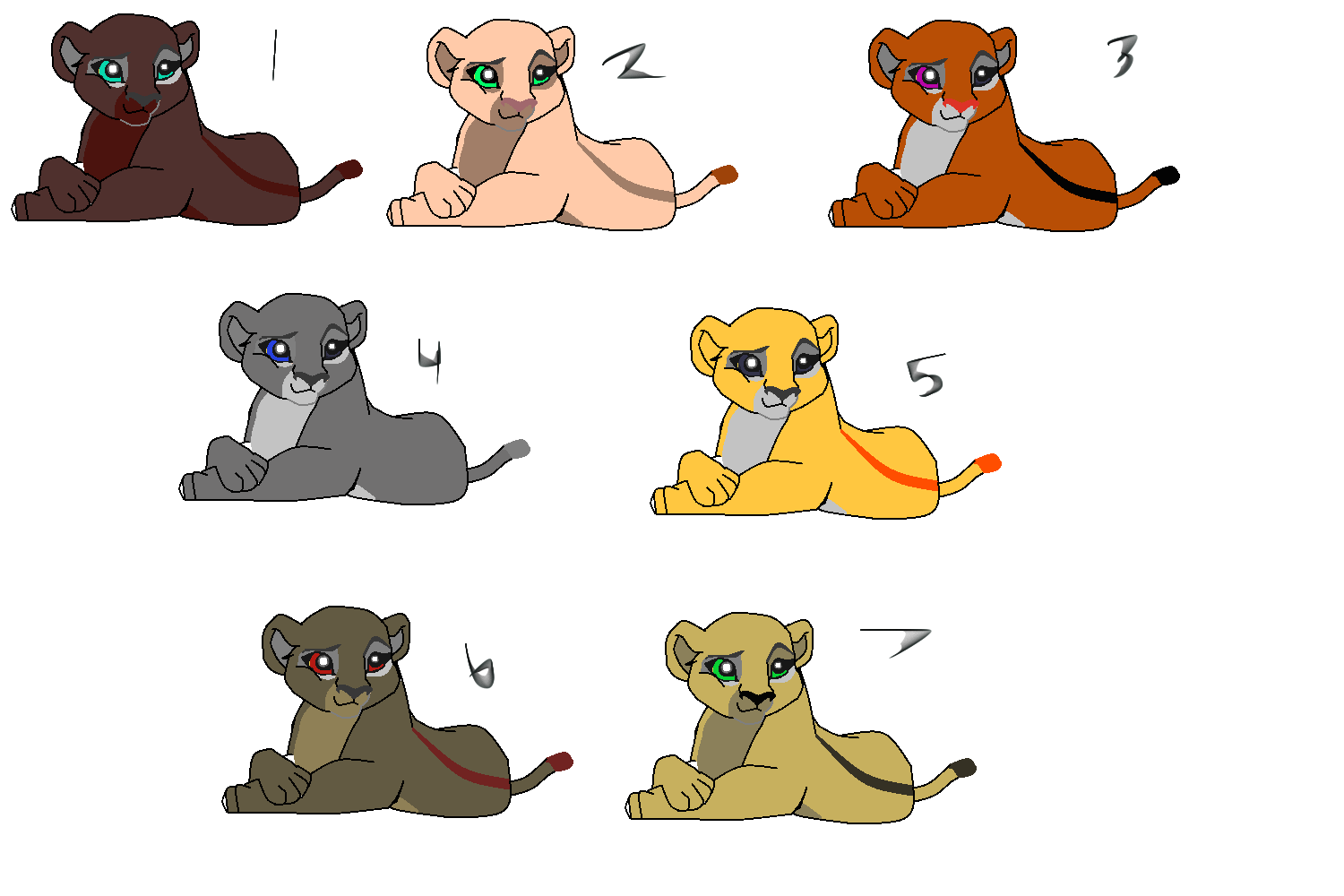 Lioness adopt-five points by werewolftg on DeviantArt