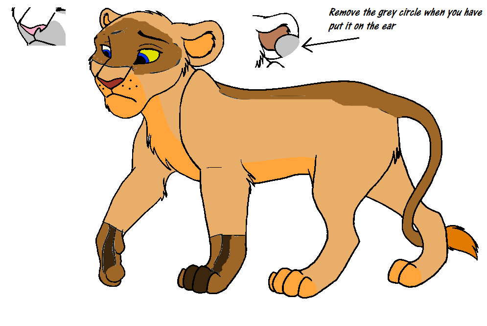 lioness adopt-ten points by werewolftg on DeviantArt